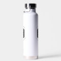 Custom QR Code Business Logo Name Text Water Bottle | Zazzle