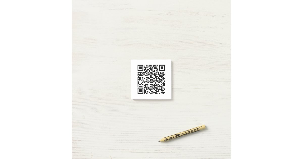 Custom QR Code business Post-it Notes | Zazzle