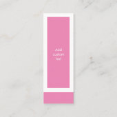 custom qr code business simple pink bookmark card | Zazzle