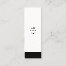 custom qr code business simple white bookmark card | Zazzle