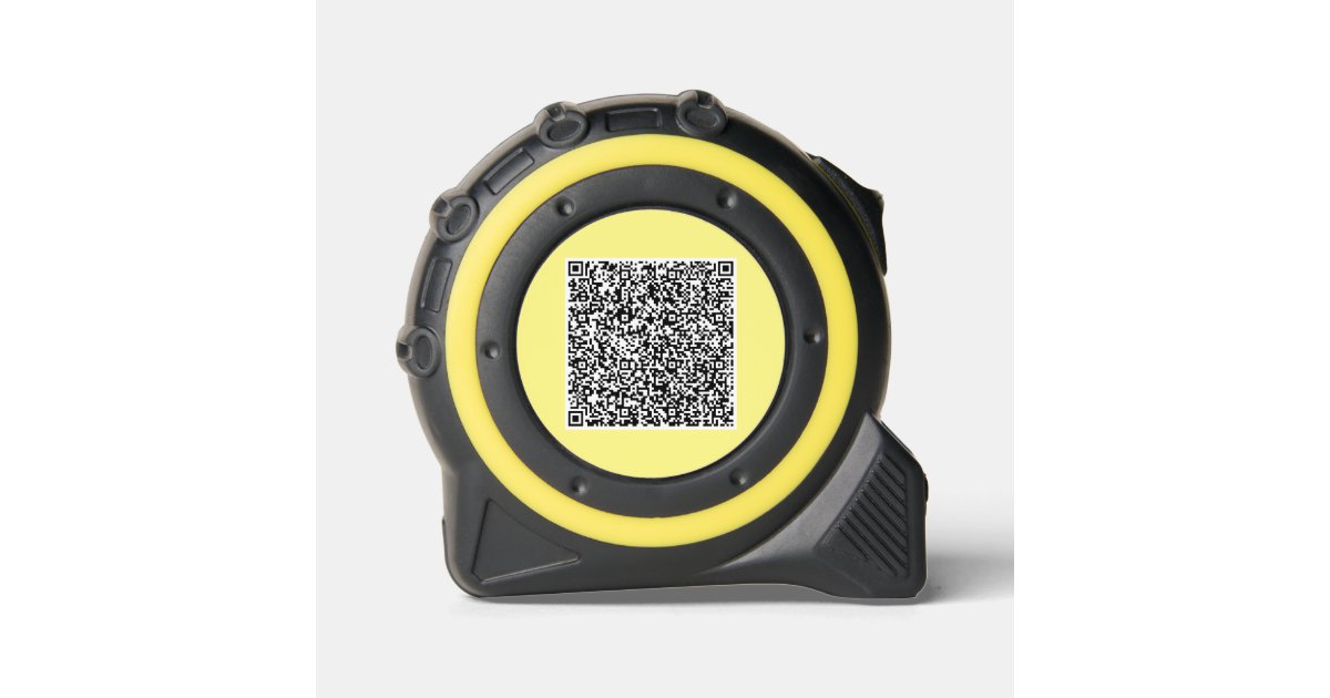 Custom QR Code Business Tape Measure Template | Zazzle