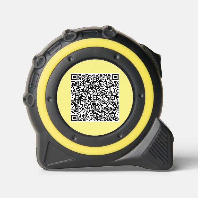 Custom QR Code Business Tape Measure Template | Zazzle
