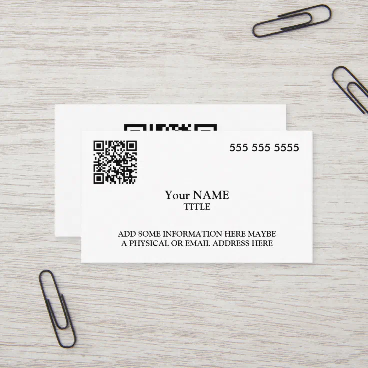 Custom QR Code Executive Business Card | Zazzle