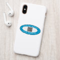 Custom QR Code Info Text and Colors Stamp Patch | Zazzle