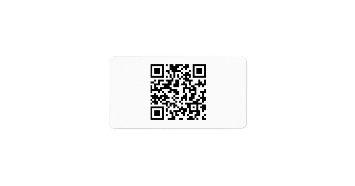 CUSTOM QR CODE LABEL | Zazzle