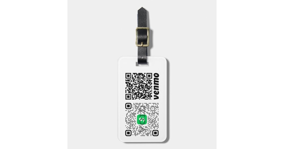 Custom QR Code Luggage Tag | Zazzle