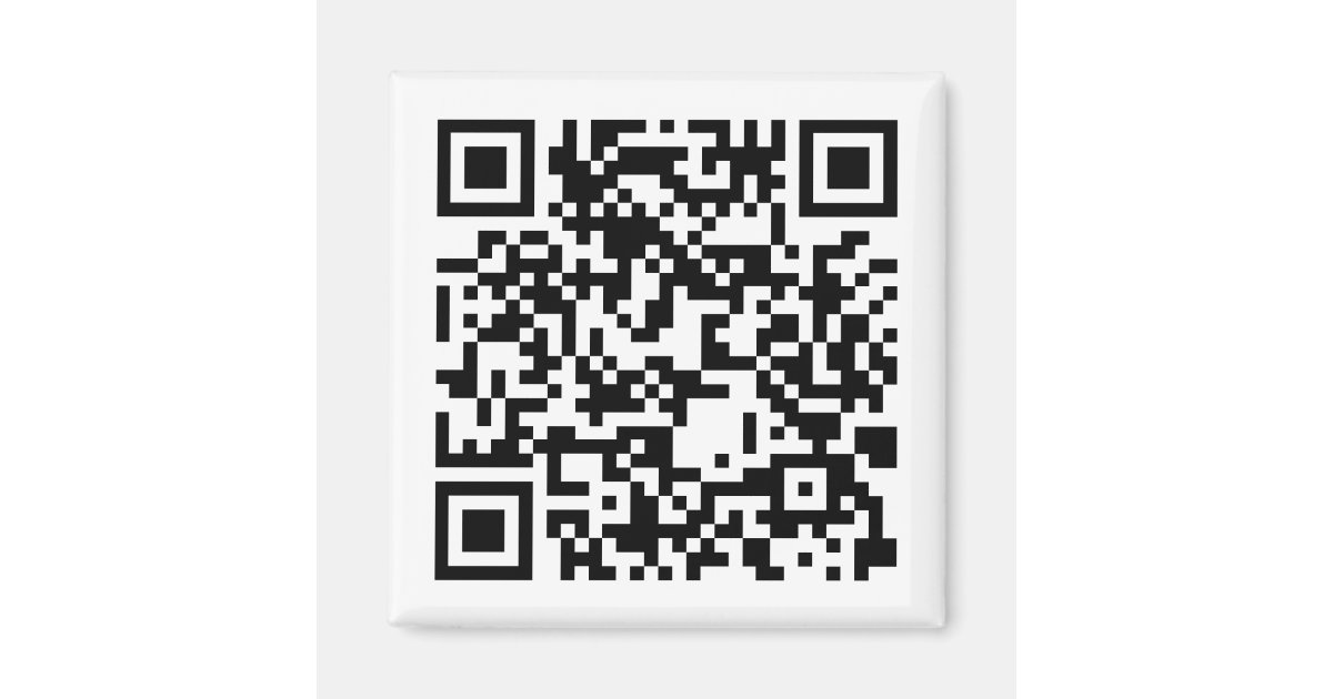 Custom Qr Code Magnet | Zazzle