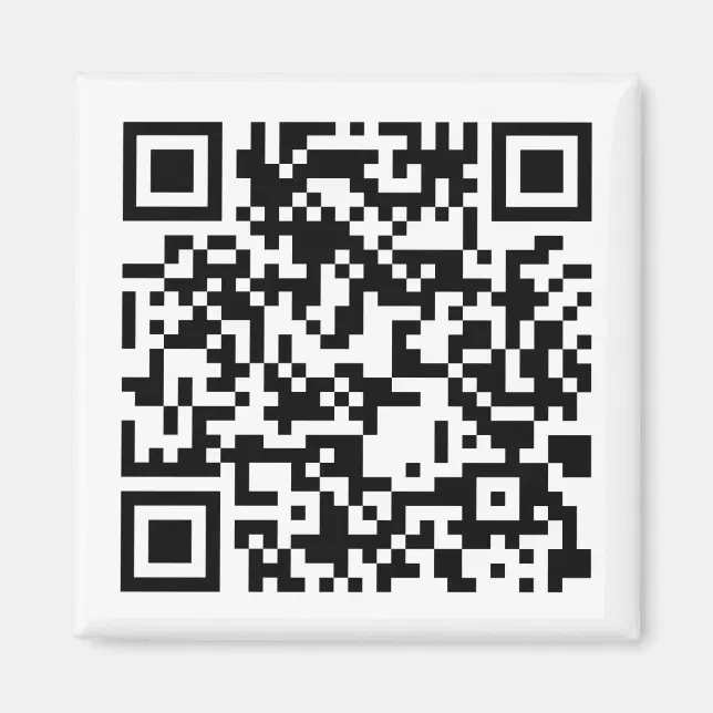 Custom Qr Code Magnet | Zazzle