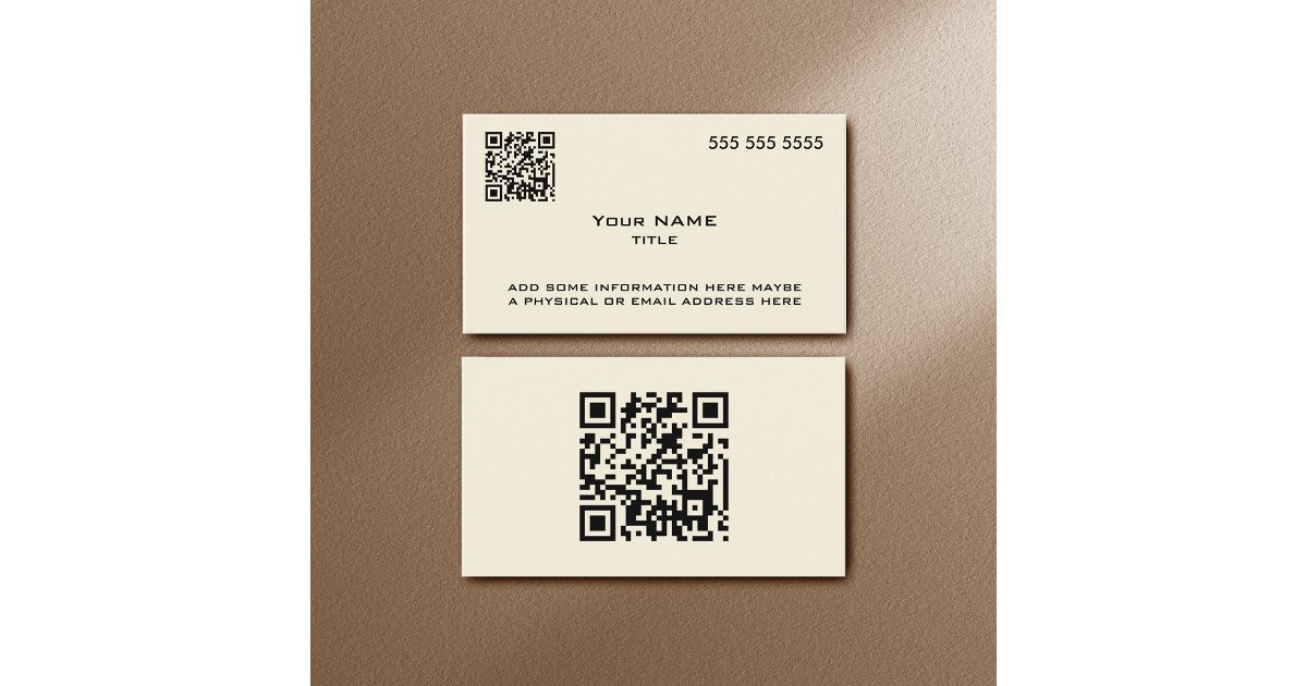 Custom QR Code Modern Bone Business Card | Zazzle