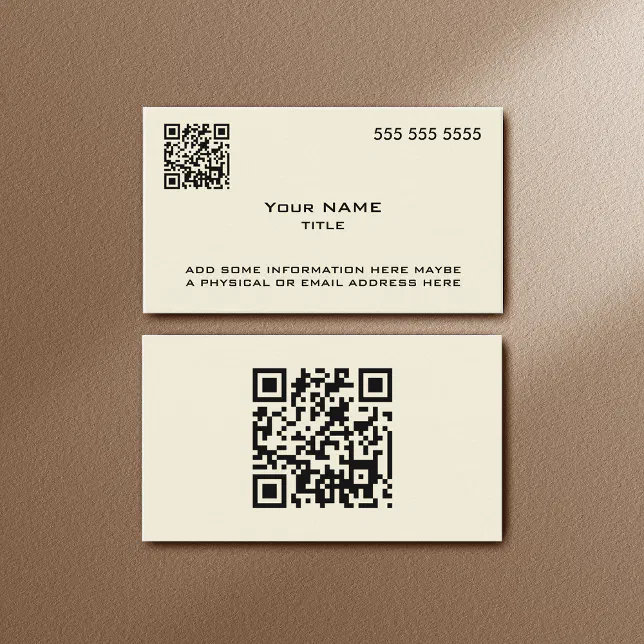 Custom QR Code Modern Bone Business Card | Zazzle