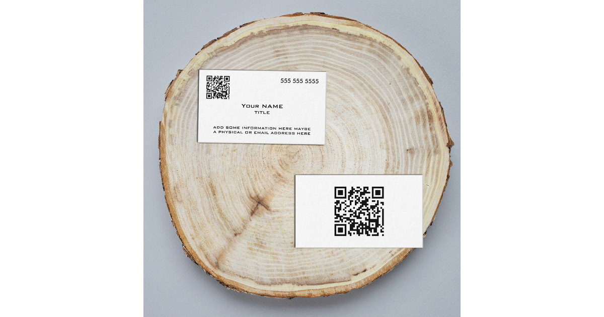 Custom QR Code Modern Business Card | Zazzle