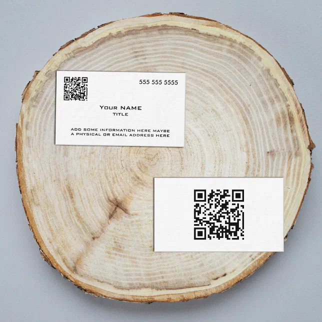 Custom QR Code Modern Business Card | Zazzle