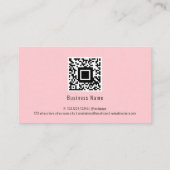 Custom QR Code Nails Art Pink Purple Minimalist Business Card | Zazzle
