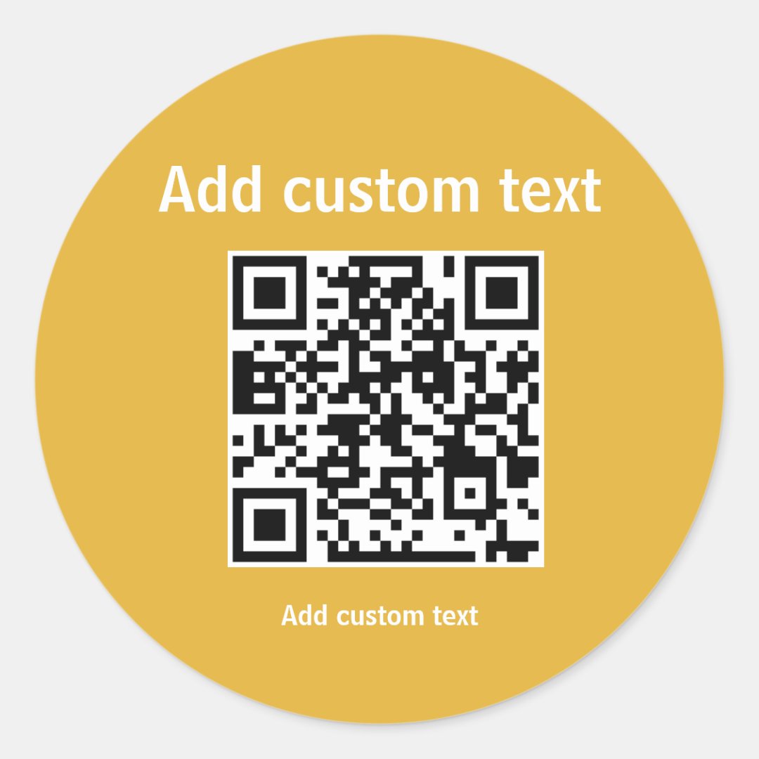 custom QR code personalized promotion sticker | Zazzle