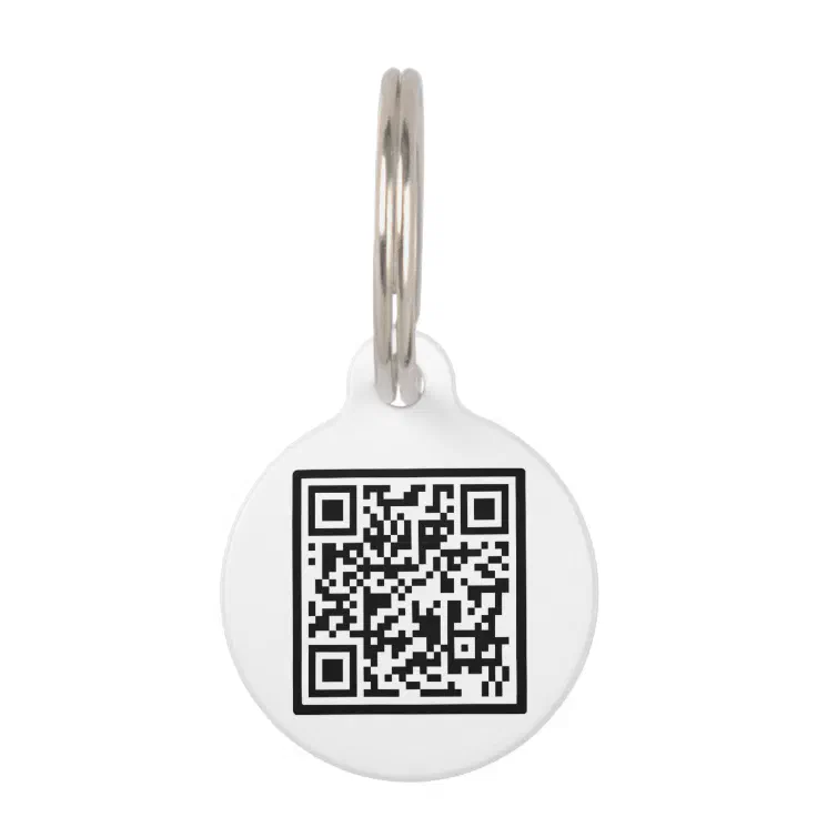 Custom QR Code Pet ID Profile Pet ID Tag | Zazzle