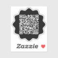 Custom Qr Code Playful Wavy Border Cut Out Sticker | Zazzle