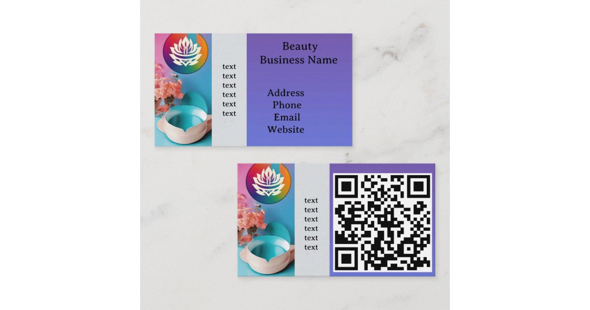 Custom QR code professional Business Card | Zazzle