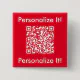 Custom QR Code Red Button | Zazzle