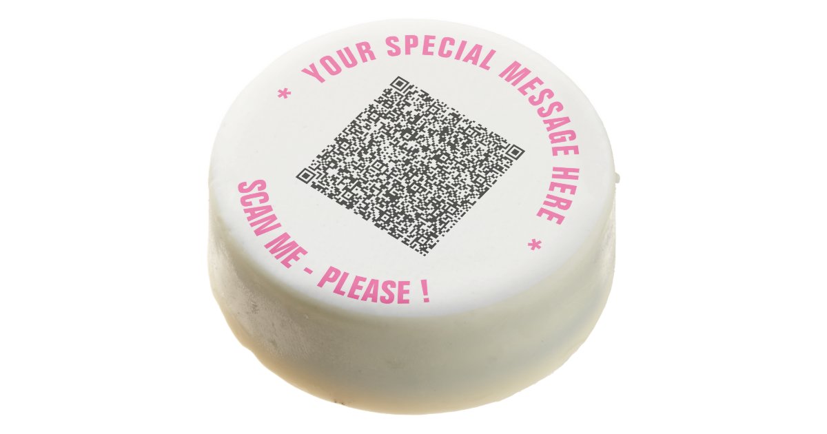 Custom QR Code Scan Info and Your Special Message Chocolate Covered ...
