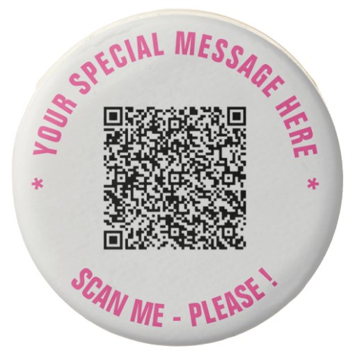 Custom QR Code Scan Info and Your Special Message Chocolate Covered ...