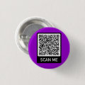 Custom QR Code Scan Info Button Gift - Your Colors | Zazzle