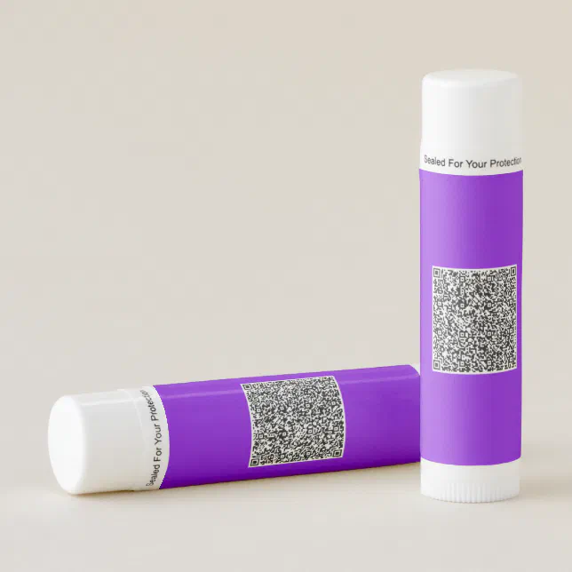 Custom QR Code Scan Info Lip Balm Gift Your Colors | Zazzle