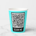 Custom QR Code Scan Personalized Your Paper Cups | Zazzle