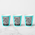 Custom QR Code Scan Personalized Your Paper Cups | Zazzle