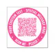Custom QR Code Scan Stamp Your Text and Colors | Zazzle
