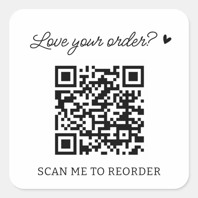 Custom QR Code Scan to Reorder Labels | Zazzle