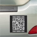 Custom QR Code Scannable Small Business Vehicle Car Magnet | Zazzle