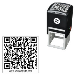 Custom QR Code Self-inking Stamp | Zazzle