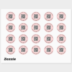 Custom QR Code Shop Sticker | Zazzle