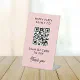 Custom QR Code Shop Sticker Pedestal Sign | Zazzle