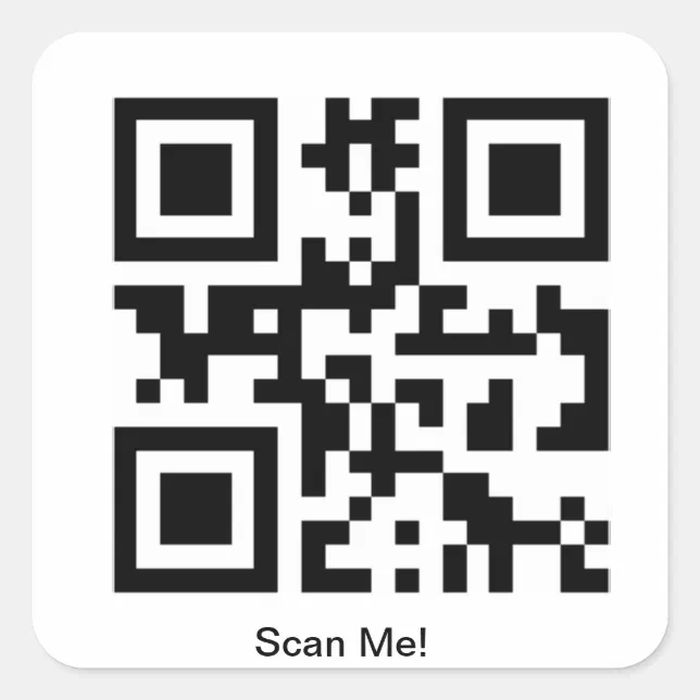 Custom QR Code Sticker | Zazzle