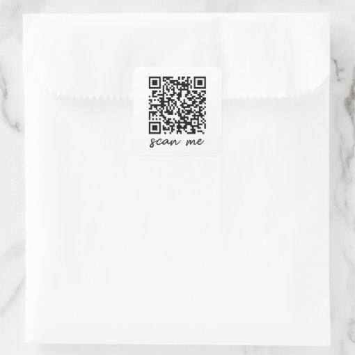 Custom QR Code Sticker | Zazzle