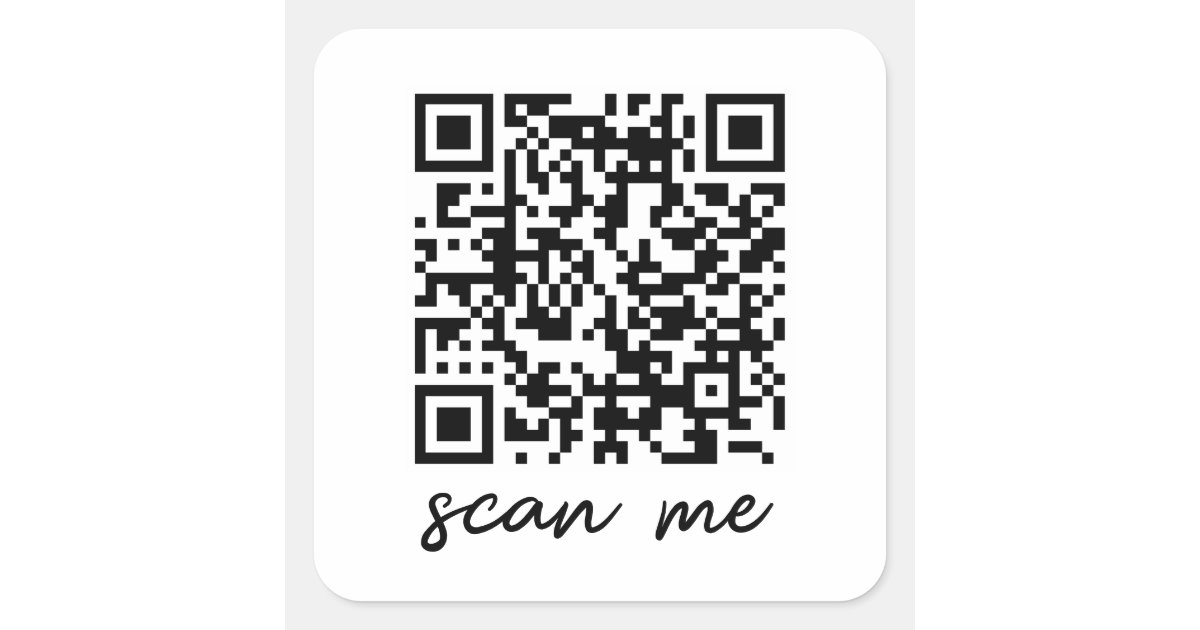 Custom QR Code Sticker | Zazzle