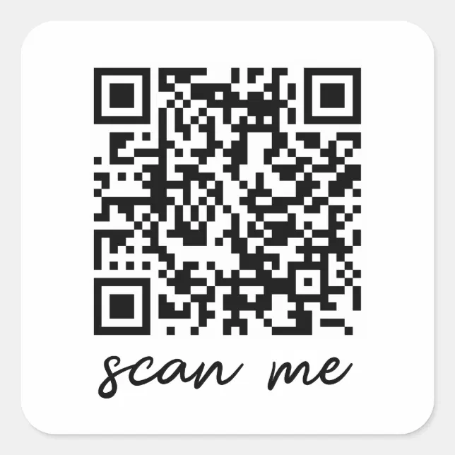Custom QR Code Sticker | Zazzle