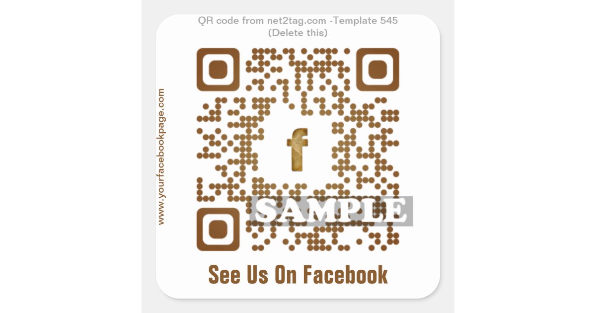 Custom QR code sticker (QR code template #545) | Zazzle