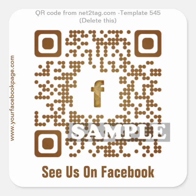 Custom QR code sticker (QR code template #545) | Zazzle