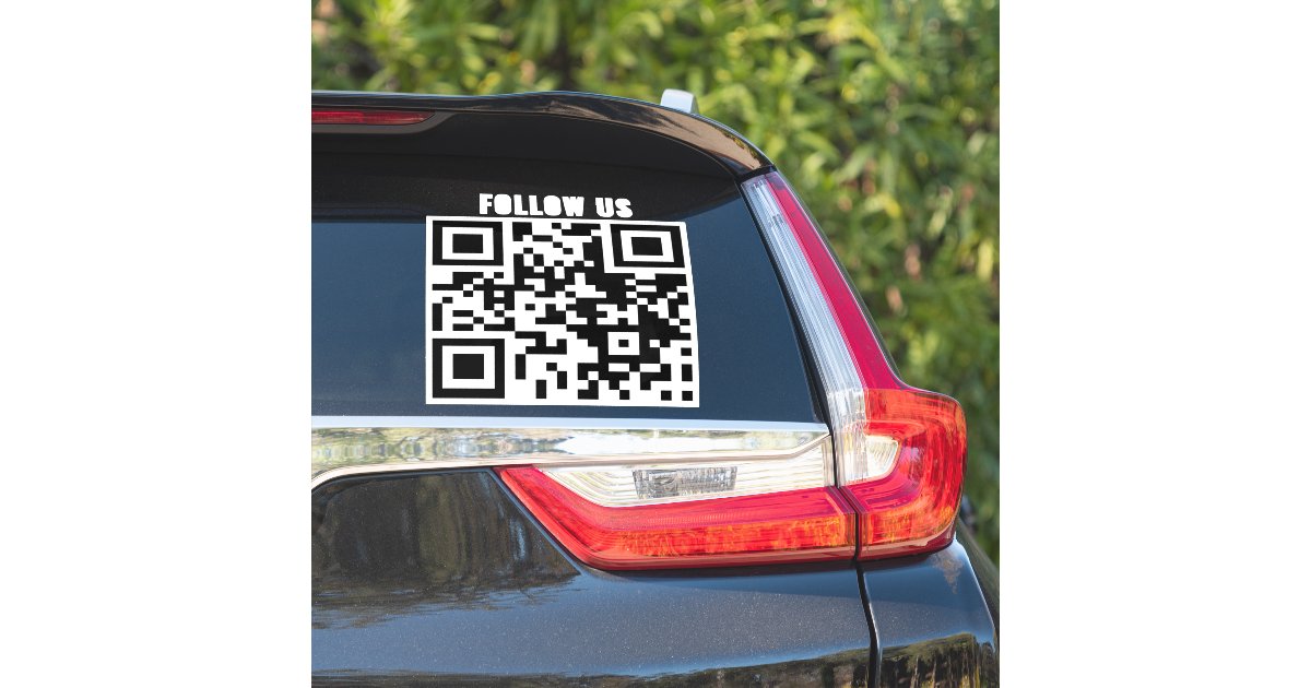 Custom QR Code Storefront Business Window Menu Sticker | Zazzle