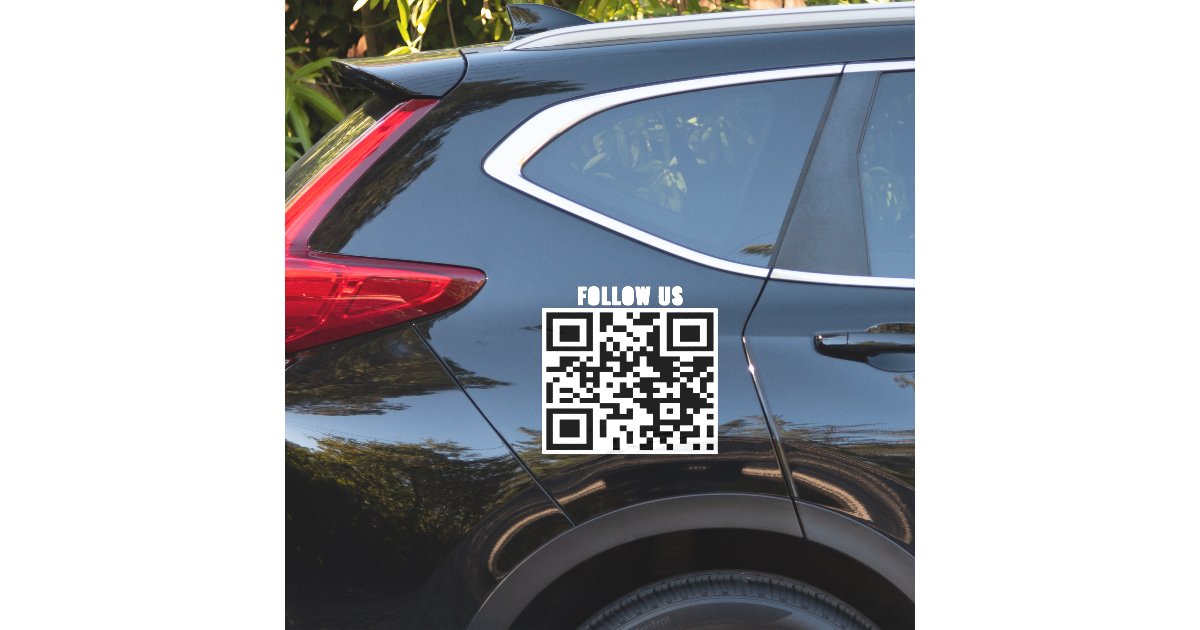 Custom QR Code Storefront Business Window Menu Sticker | Zazzle