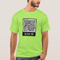 Custom QR Code T-Shirt Scan Text Your Funny Gift | Zazzle