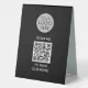 Custom QR Code Table Tent Sign for Restaurant Menu | Zazzle