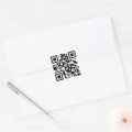 Custom QR Code Template Square Sticker | Zazzle