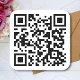 Custom QR Code Template Square Sticker | Zazzle