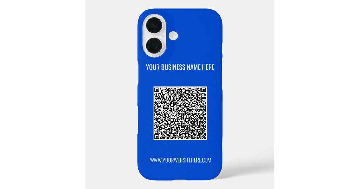 Custom QR Code Text and Color iPhone Case Template | Zazzle