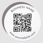 Custom QR Code Text Template Car Magnet | Zazzle
