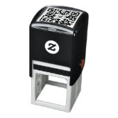Custom QR Code With Logo Business Self-inking Stamp | Zazzle