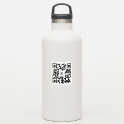 Custom QR Code With Logo Business Square Decal | Zazzle
